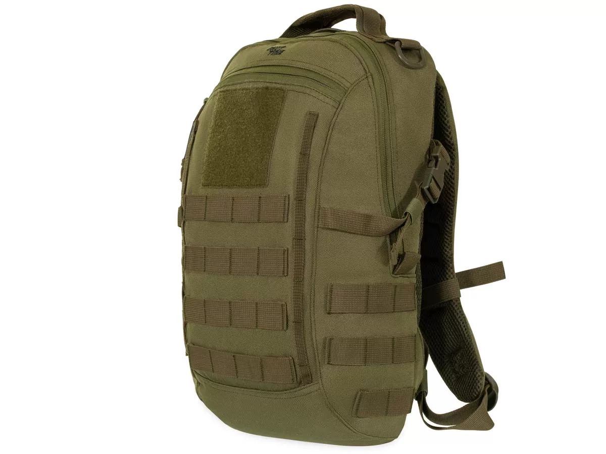 Рюкзак тактический ShotTime Tactical 15л спортивный, полиэстер 900D, с системой MOLLE, 40.5х24х13 см, олива