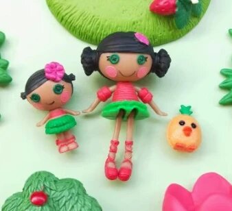 Lalaloopsy Мини-куклы 3 дюйма, зеленый, светло-серый