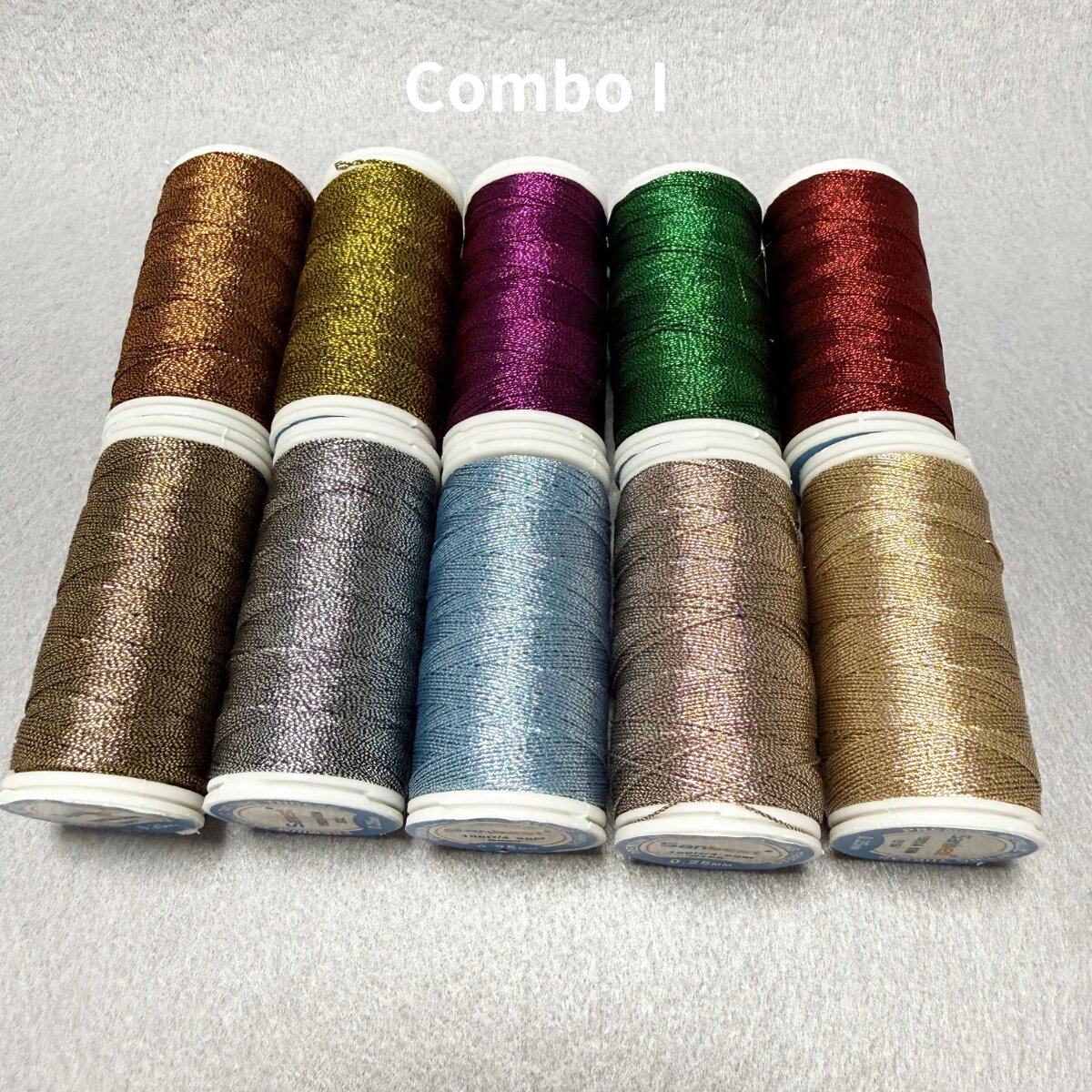 Sanbest 4-х ниточный металлический набор ниток для таттинга new combo I 10pcs