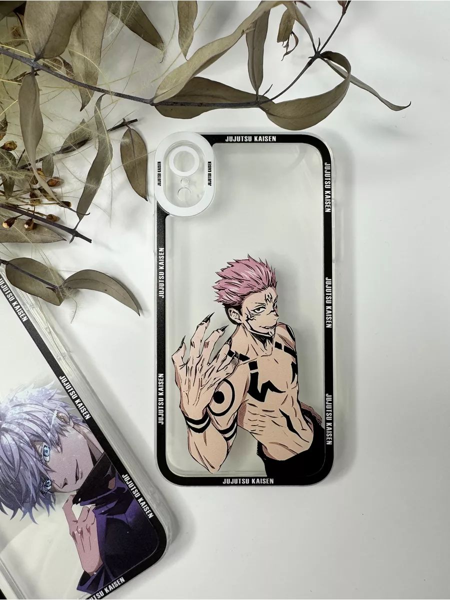 Чехол-Накладка с Персонажем Аниме Магическая битва для смартфона Apple iPhone XR, материал силикон, защита камеры