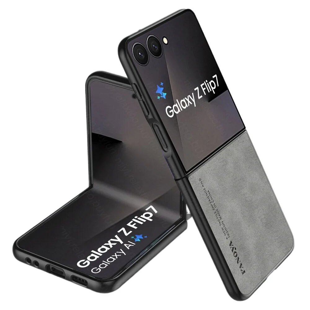 Мягкий Чехол Из ТПУ С Рамкой Для Samsung Galaxy Z Flip8 — Легкий, Galaxy Z Flip3 5G, Gray-