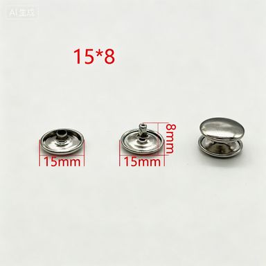 Хольнитены двухсторонние, никель,15 8мм, 100 шт