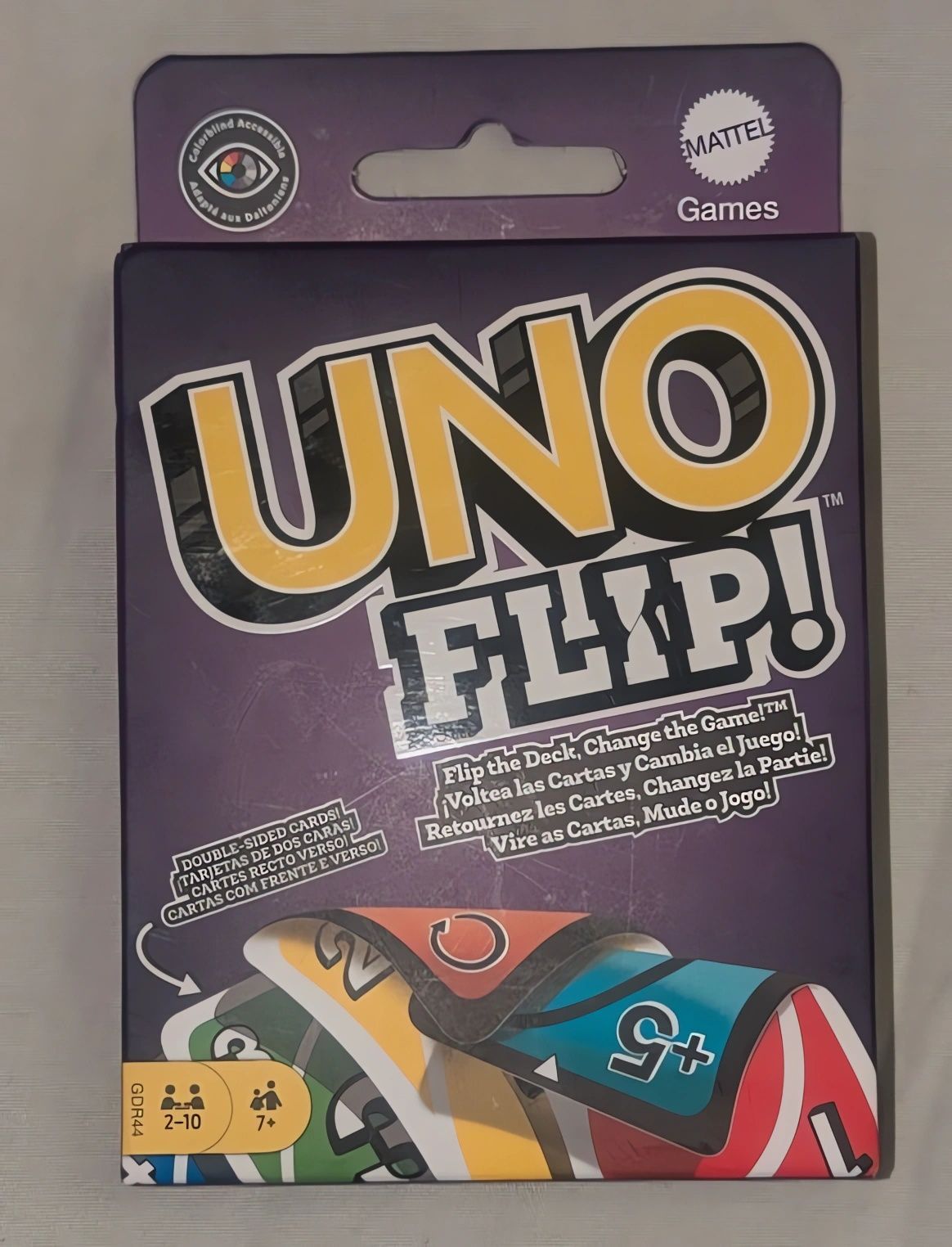 Настольная карточная игра UNO "FLIP!" (УНО флип) COLOR ADD. Производство "Mattell" (ориг. издание)