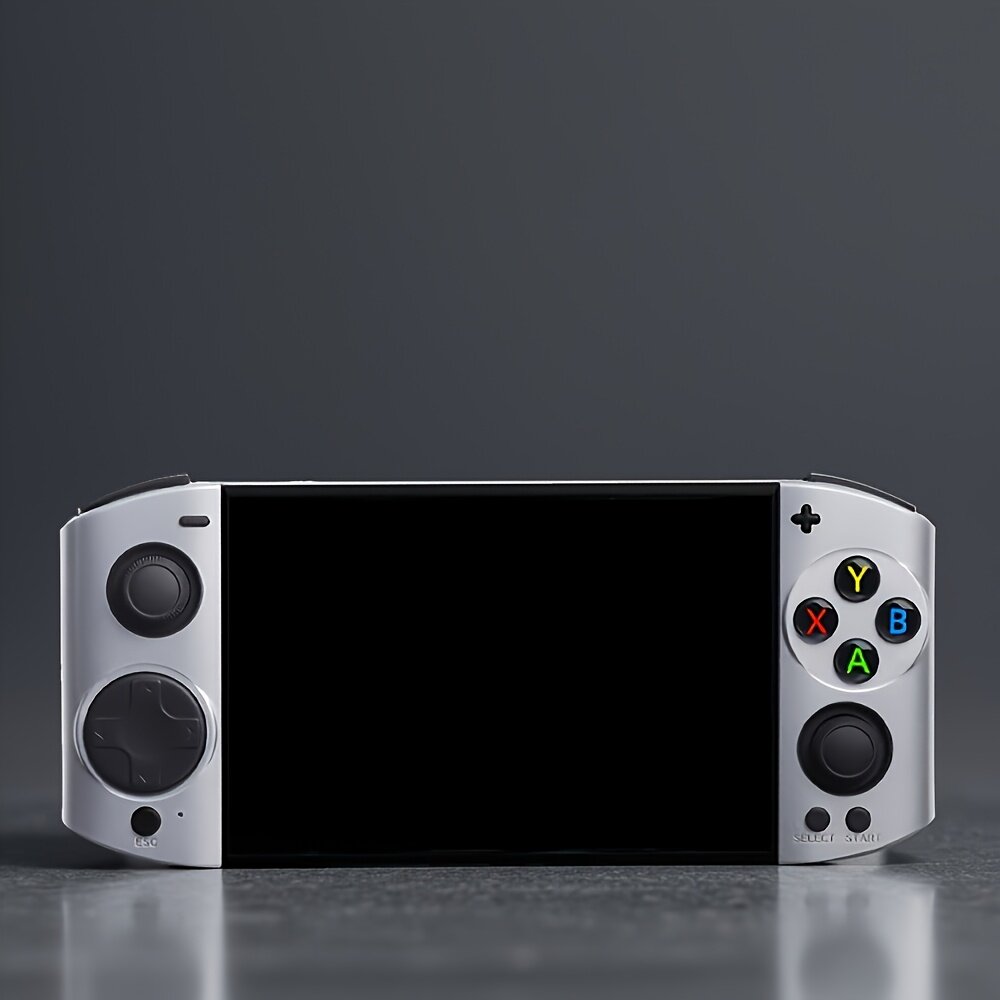Портативная игровая консоль 09U-64, 5.1-дюймовый HD OLED экран с разрешением 960x544, четырехъядерный процессор 1.2 ГГц, два 3D джойстика, стереозвук, поддержка 22 языков