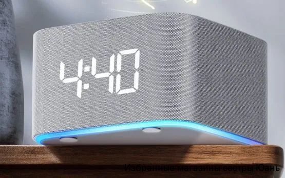 Умная колонка с Алисой, серый, LED-дисплей и подсветка, Bluetooth 5.0 и Wi-Fi, Zigbee хаб умного дома