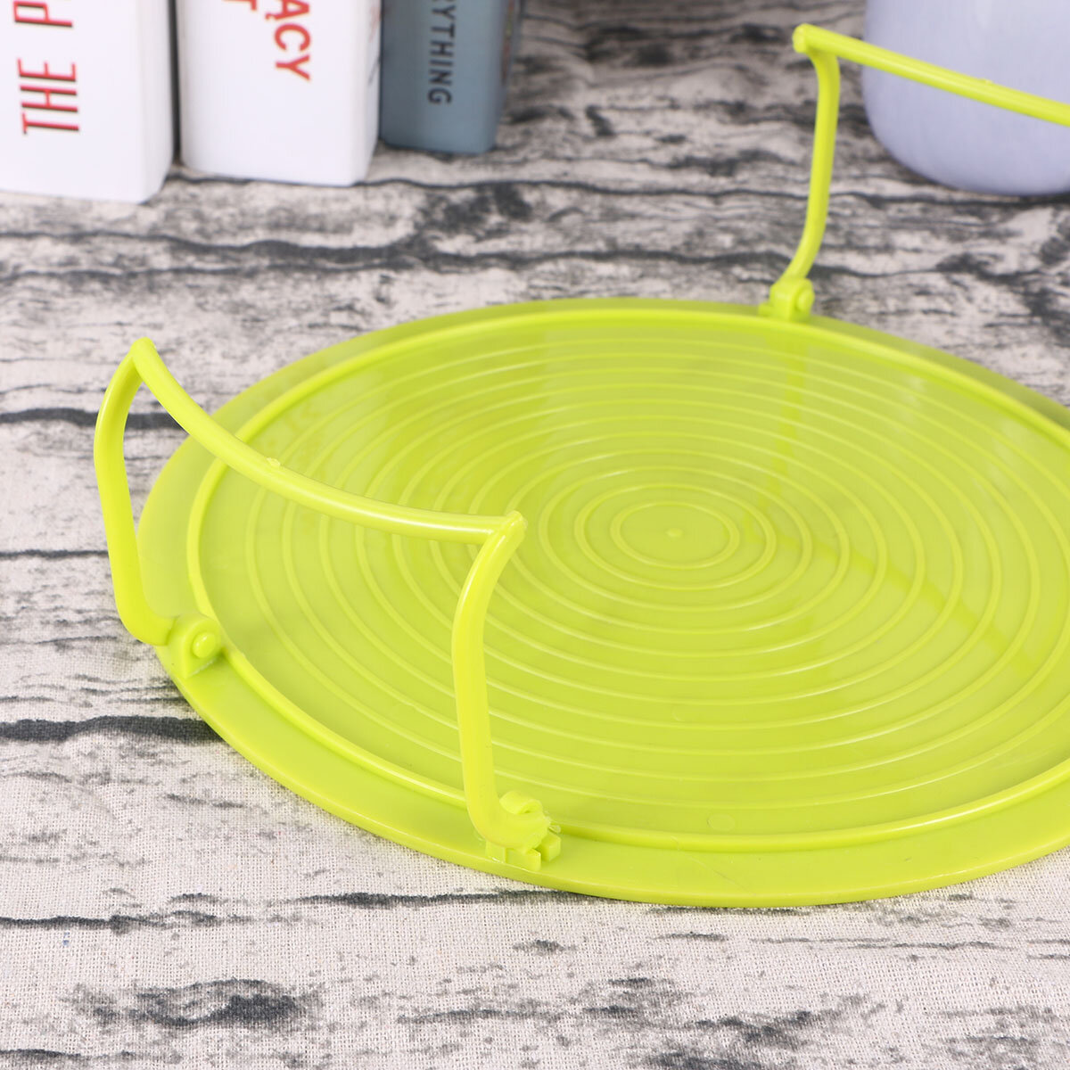Подставка Для Микроволновки С Коллapsible Ручкой Из Пластика Pp Размер 23.50X23.50X8.30Cm