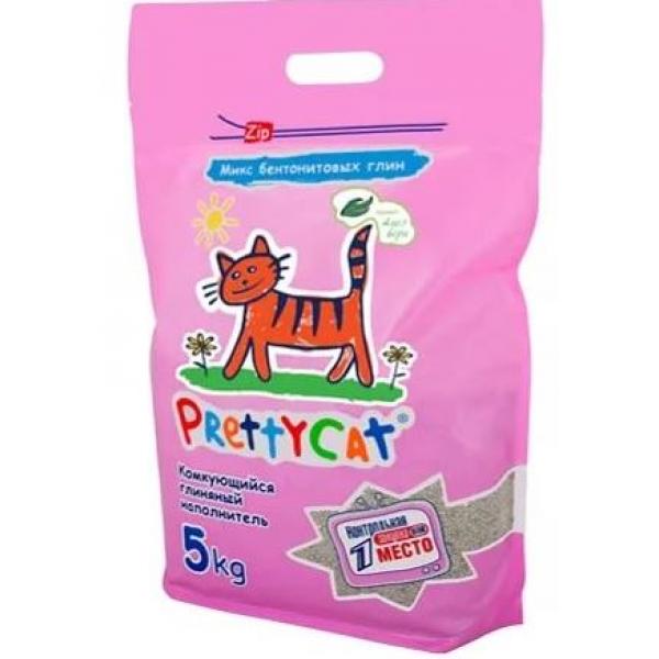 Pretty Cat Комкующийся наполнитель Алоэ (Euro Mix Double Effect), 5кг