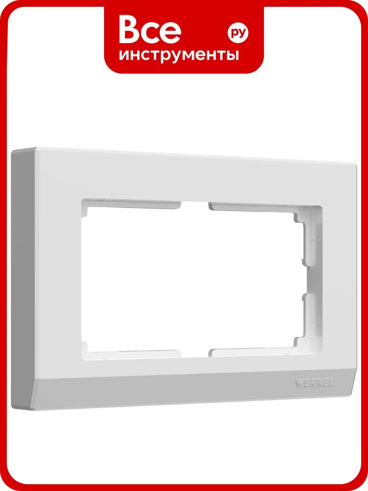 Рамка для двойной розетки WERKEL W0081801 Stark белый a050905