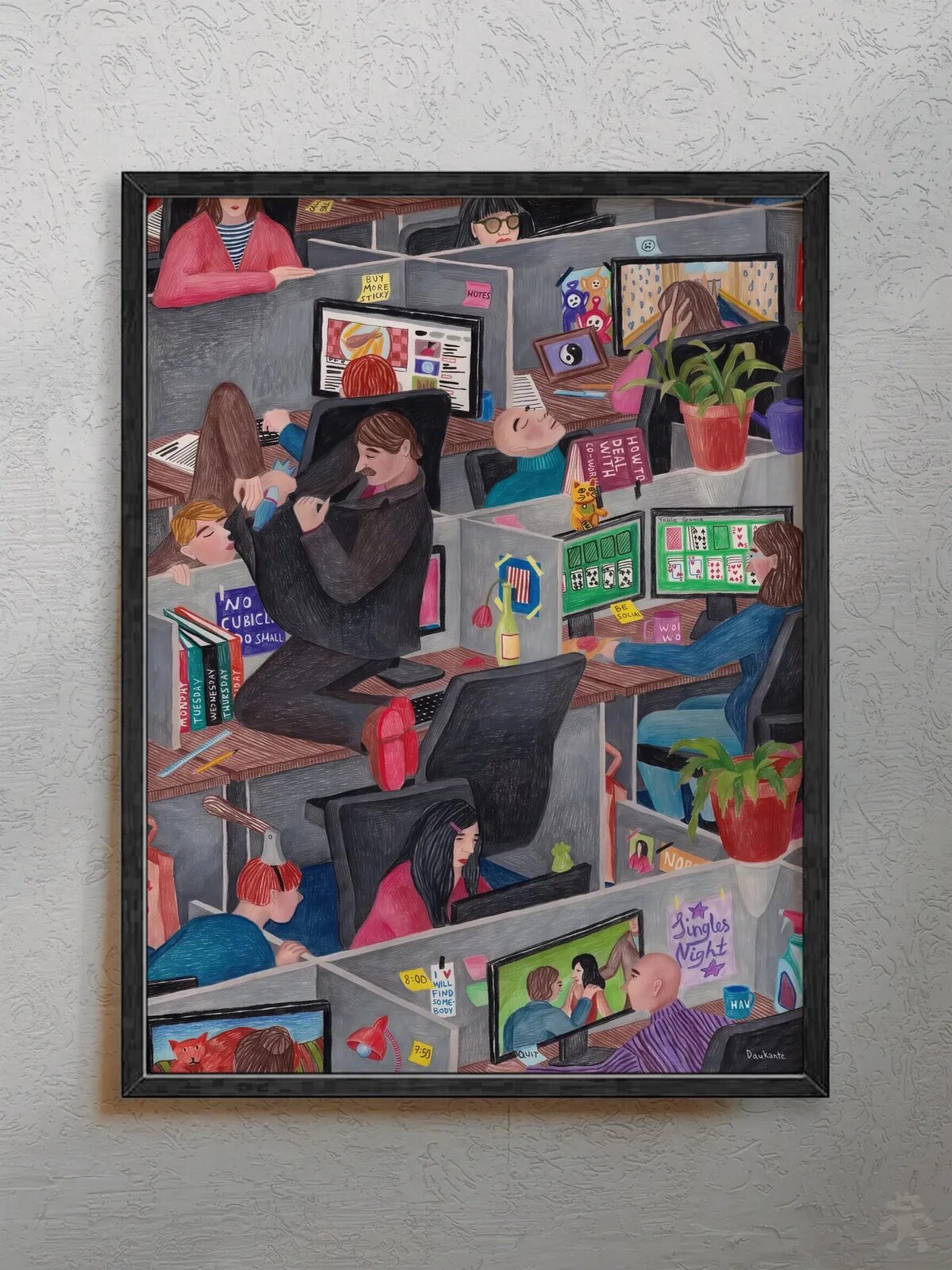 Интерьерный постер "Any Office" в стиле pinterest, формат 30x40 см