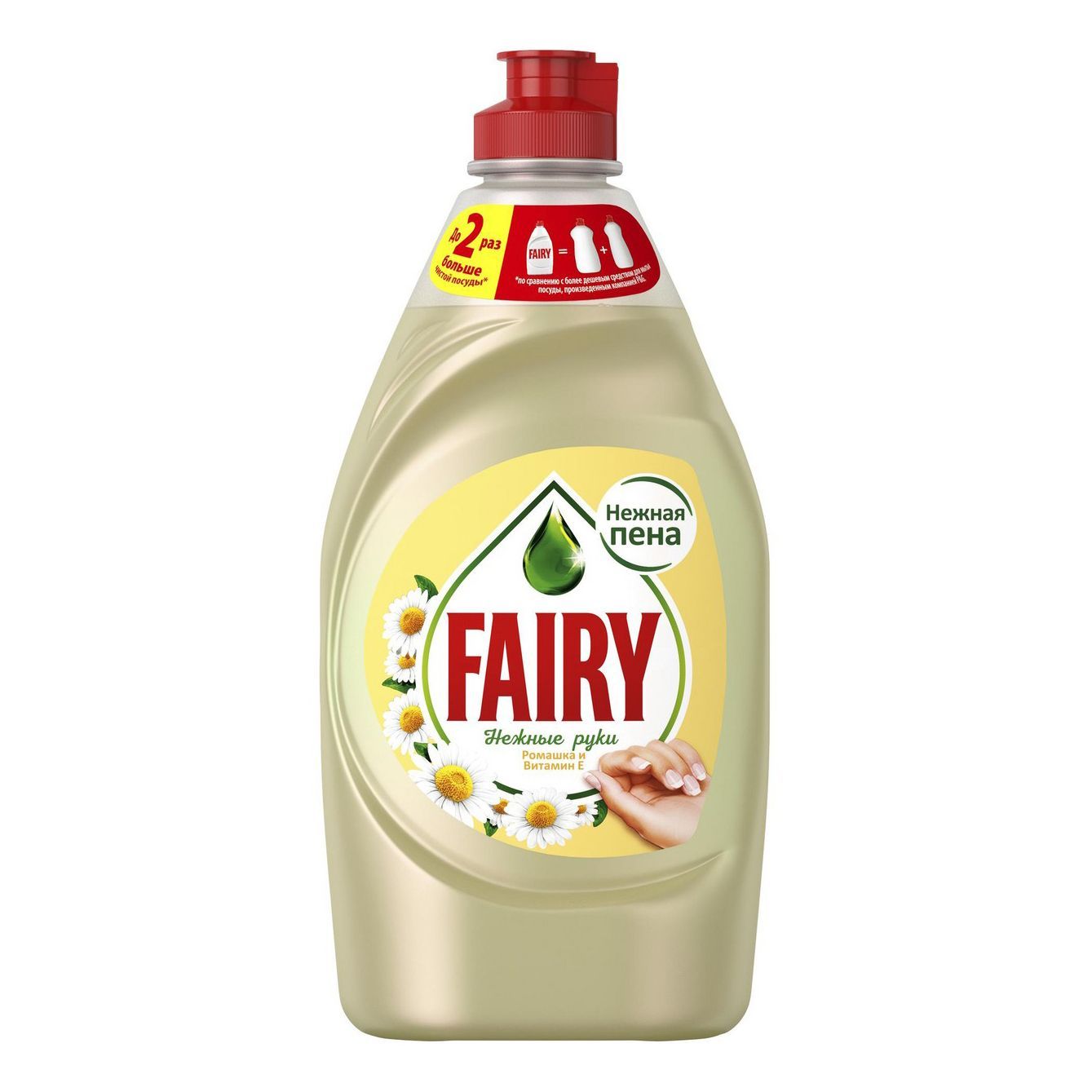 Жидкость для мытья посуды Fairy Нежные ручки Ромашка и витамин E 450 мл