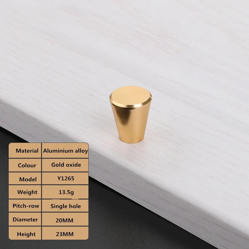 Ручки для шкафов Odavis цинковый сплав матовое золото Handle-Y1265-single