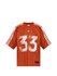 Футболка adidas Logo-print mesh-panel T-shirt, размер XL, orange
