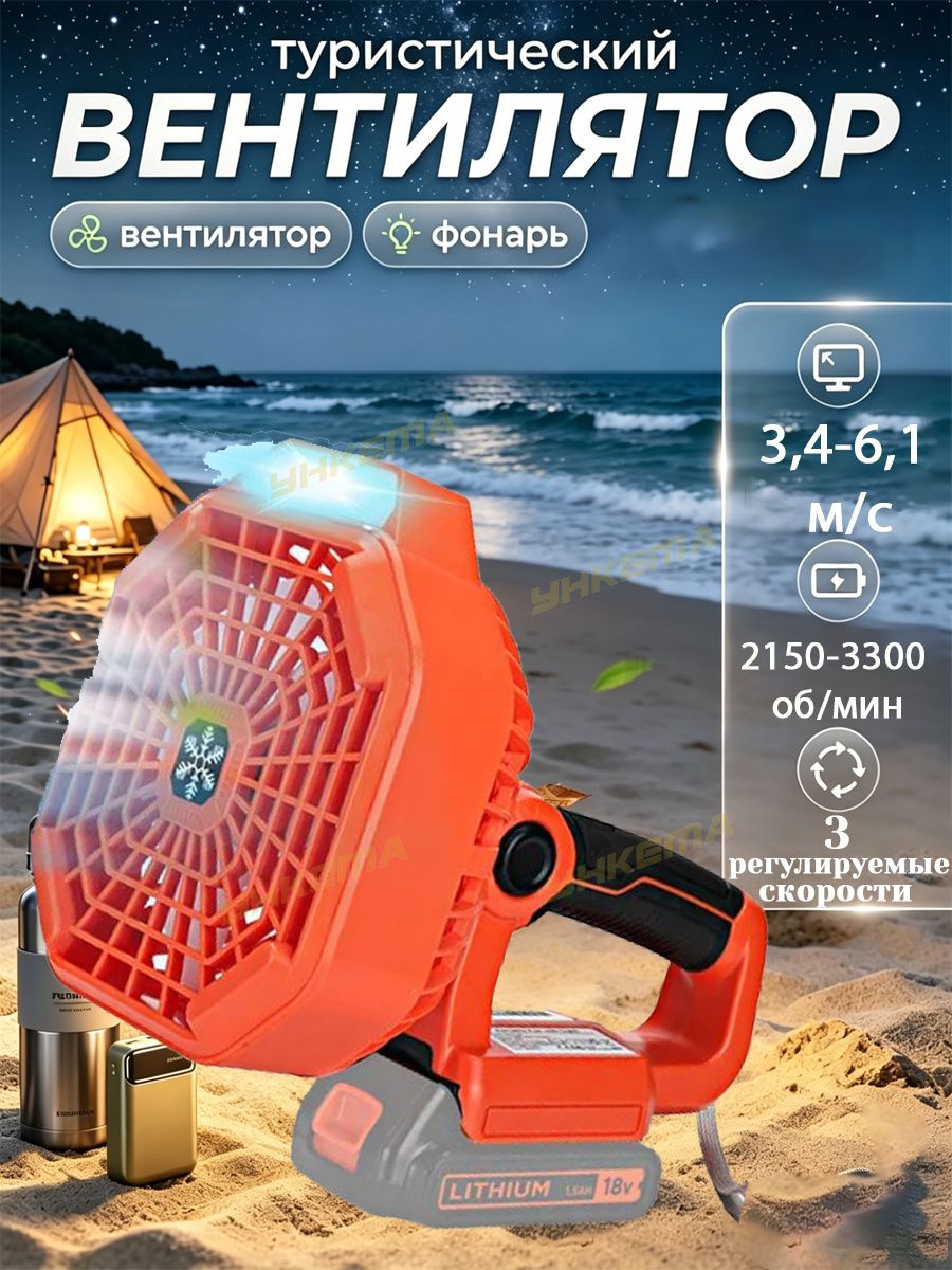 Вентилятор DZ097#, оранжевый