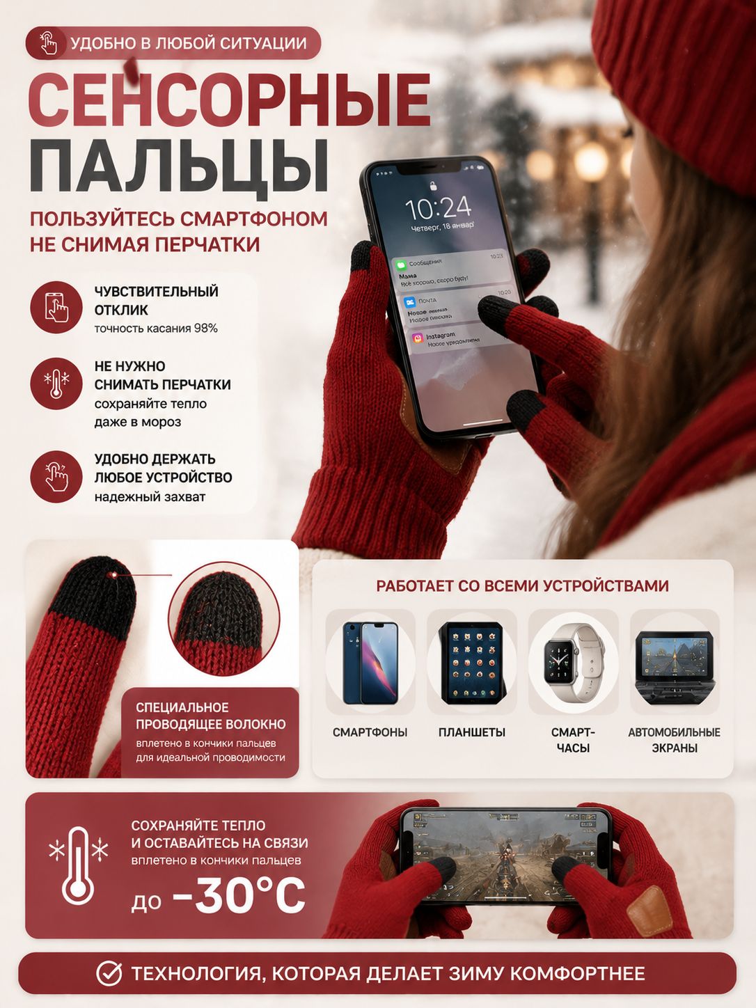 Косынка шейная ,10 см — фото 1