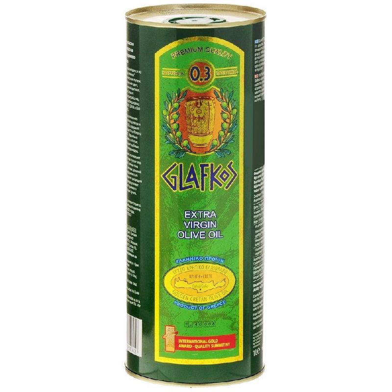 Масло оливковое GLAFKOS EVOO AC 0,3 кр. 1000мл