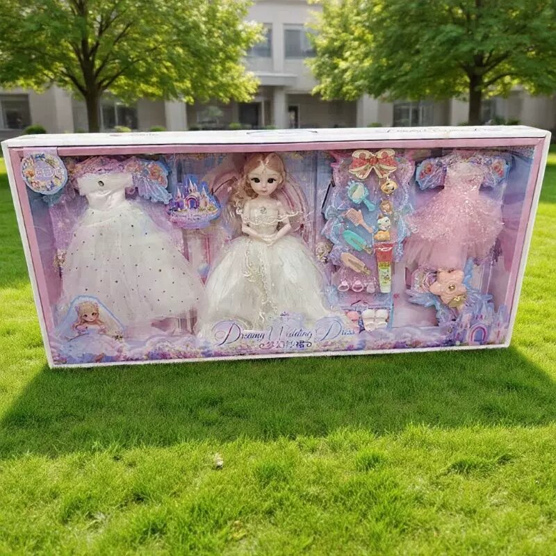 Кукла-прыгунок Lingxue'er 1012 с упаковкой 75.5x7.5x35.5 см, подарок на день рождения для девочек