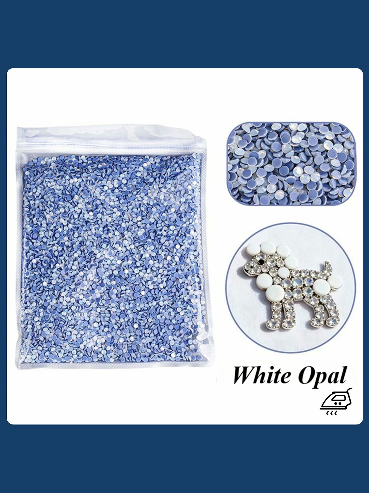 14400 штук White Opal SS20 крупной упаковки высококачественные горячие стразы для одежды, сумок, обуви, чехлов для телефонов, аксессуаров и украшений