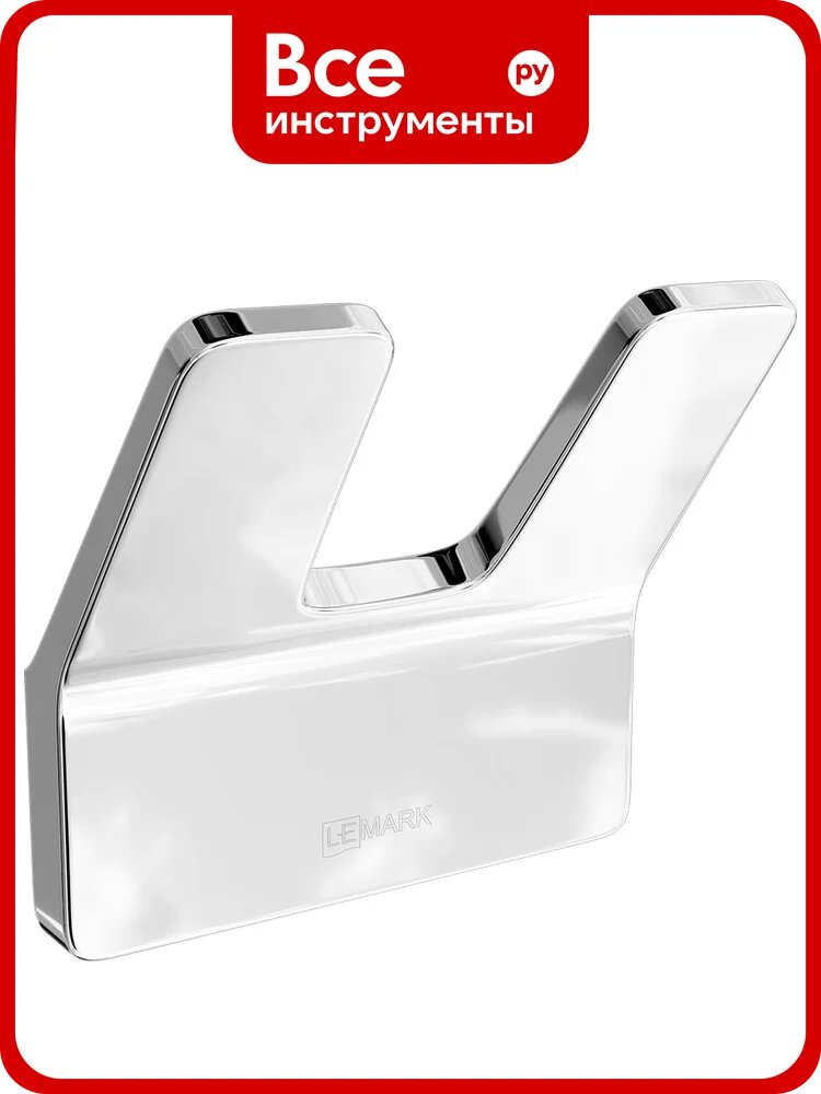 Крючок двойной для полотенец Lemark SMOOTH LINE хром 9711004