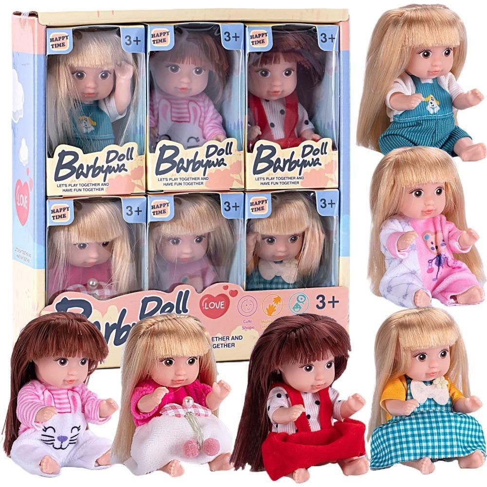 Barbywa Doll Пупс, 6 шт, высотой 17 см, с мягким телом