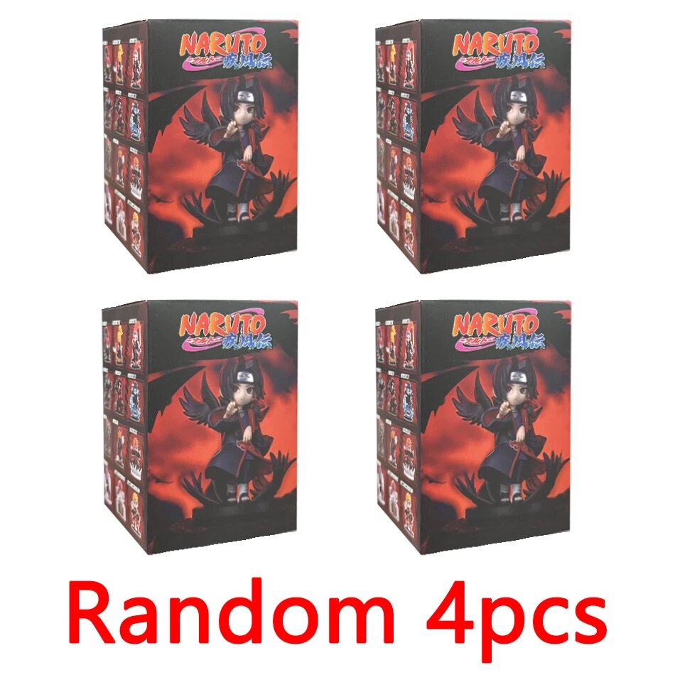 Фигурки Naruto Shippuden Akatsuki, 4 шт, красный