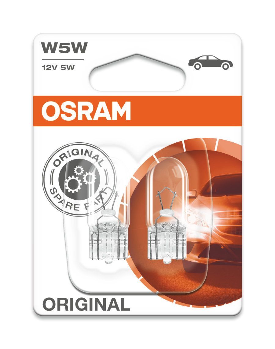 Лампа автомобильная W5W 12V OSRAM ORIGINAL 2825-02B