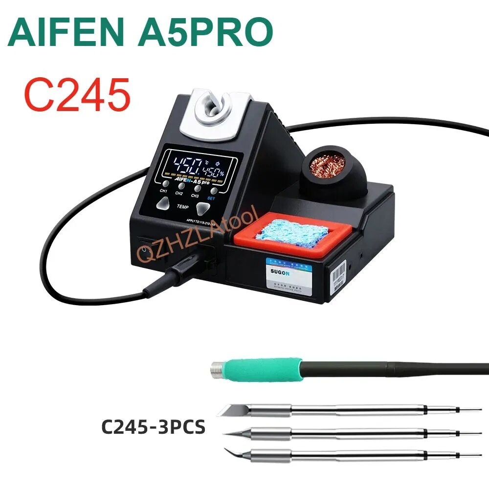 Aifen Паяльная станция A5 Pro, Керамический нагреватель, 120Вт
