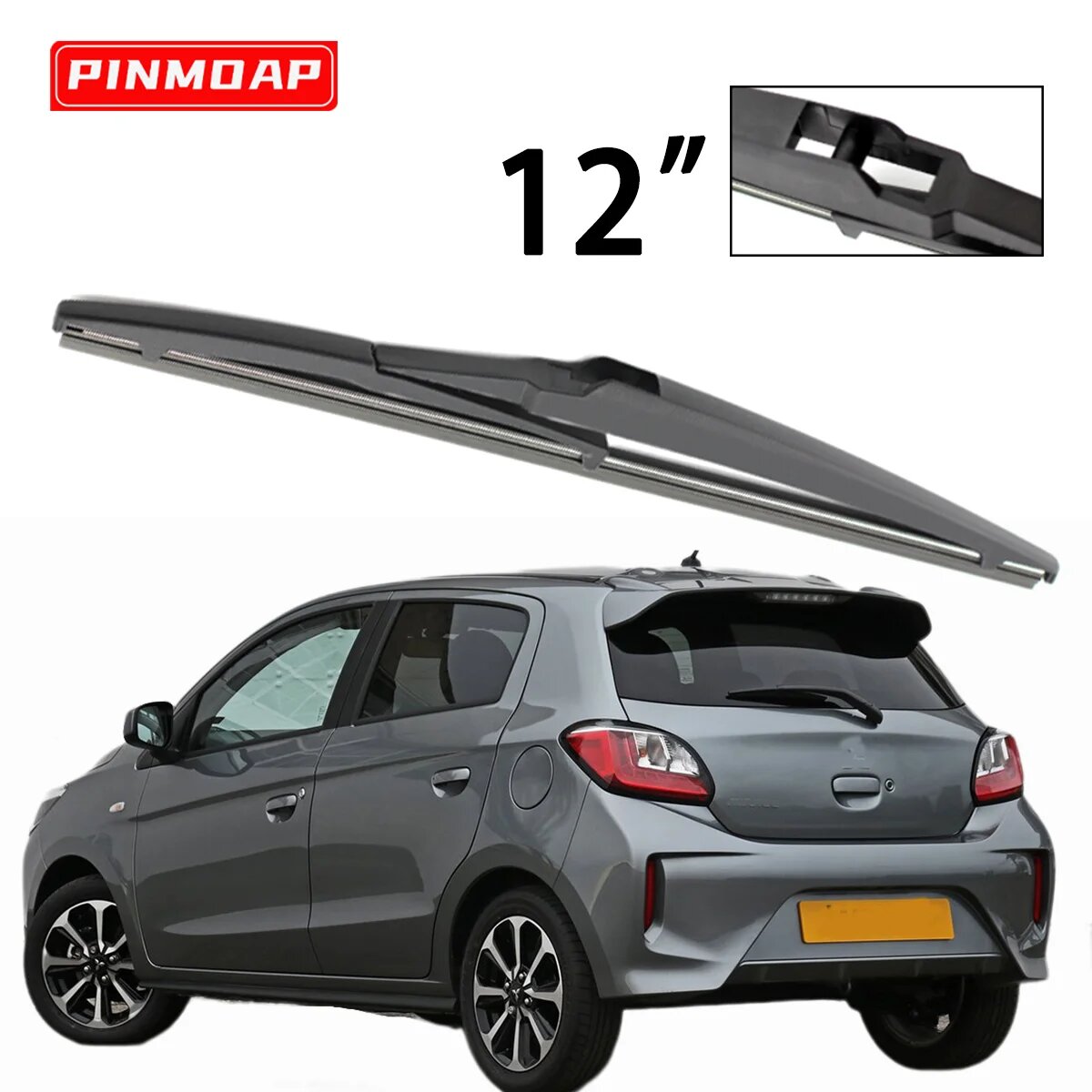 12-дюймовая Щетка Заднего Стеклоочистителя Для Mitsubishi Mirage MK6 2012-2023, Резиновая Автомобильная Запчасть