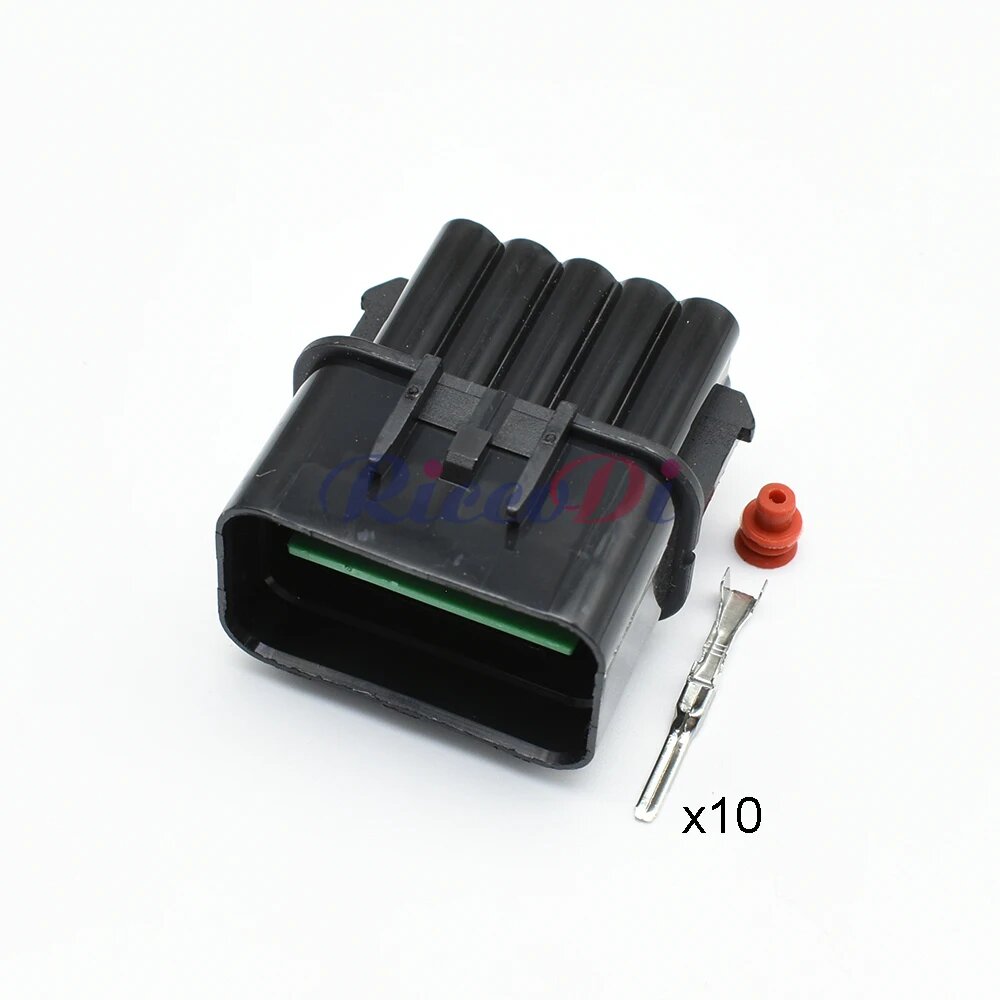 Водонепроницаемые разъемы RiccoDi для авто и мото (10 контактов) Male Connector Set