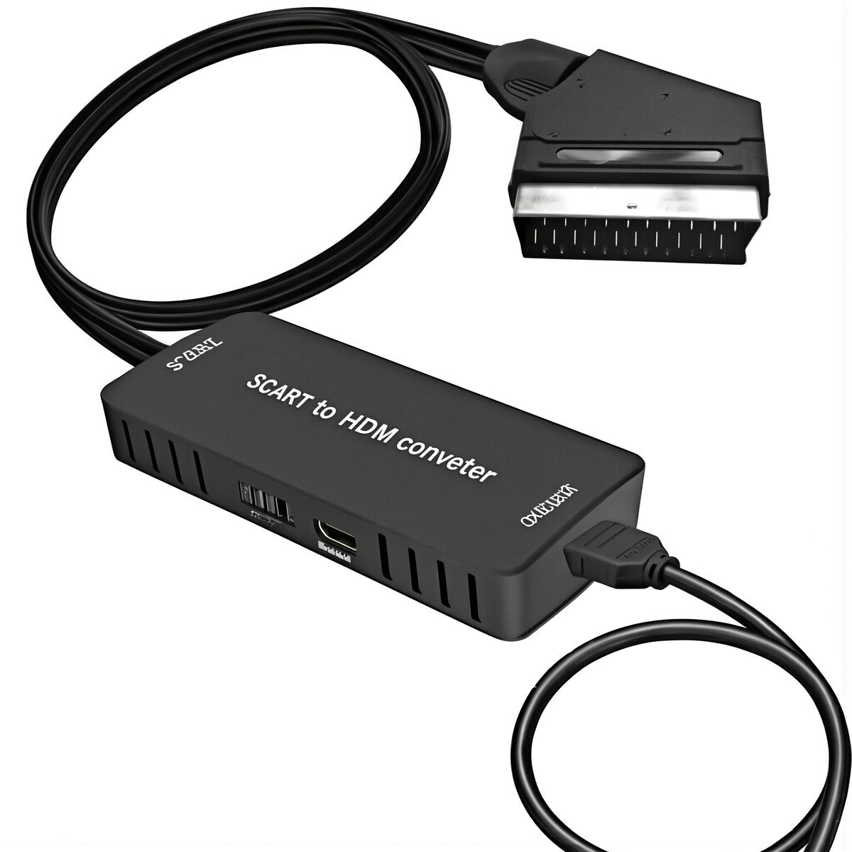 Конвертер SCART в HDMI 1080P для подключения старых игровых консолей сет-топ боксов к современным смарт телевизорам проекторам