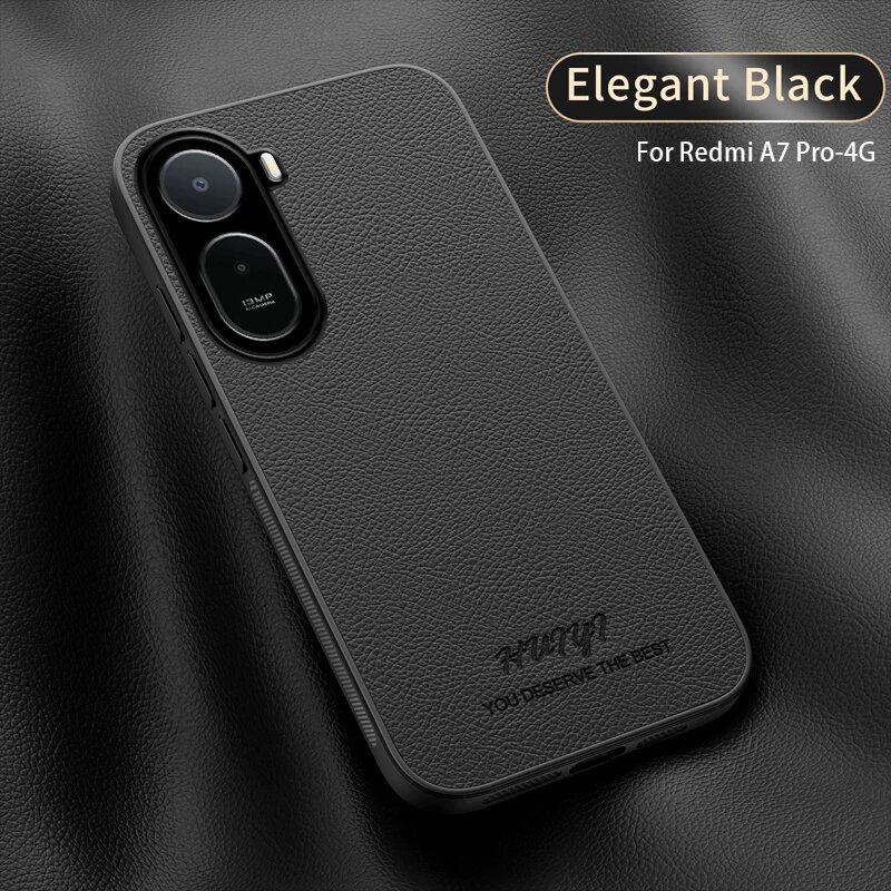 Роскошный Кожаный Чехол Для Телефона Redmi A7 Pro A5 NFC A3X A3 Черный, black, For Redmi A7 Pro 4G