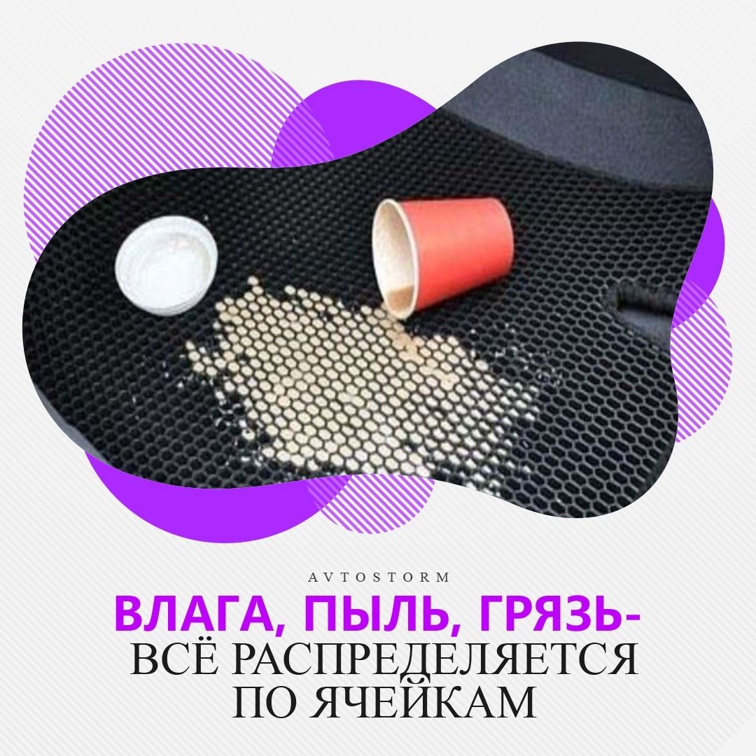 Коврики EVA с бортами Газель Бизнес (2705,3302,3305) от 1994 чёрн/чёрн