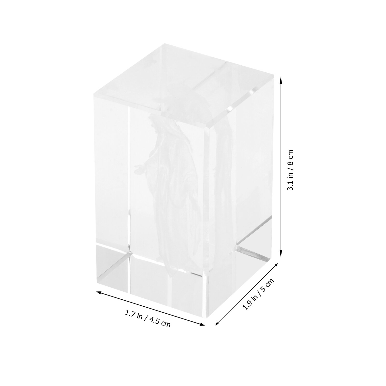Изделие Из Хрусталя Девы Марии Религиозный Подарок Для Друзей 8x5cm