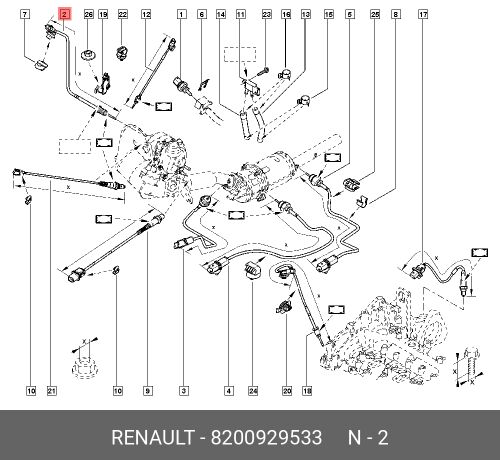 Датчик Температуры Ог Org (RENAULT 8200929533)