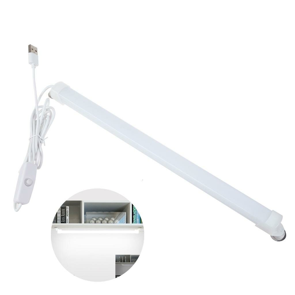 Переносная настольная лампа на магните с LED и USB, 32cm - Белый свет