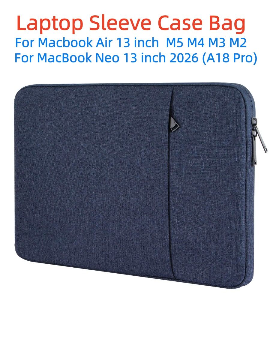 13-дюймовый чехол для ноутбука MacBook Air 13,6-дюймовый 2026-2022 M5 M4 M3 M2 MacBook Neo 13-дюймовый 2026 (A18 Pro) Travelling Carry Canvas Bag Cover