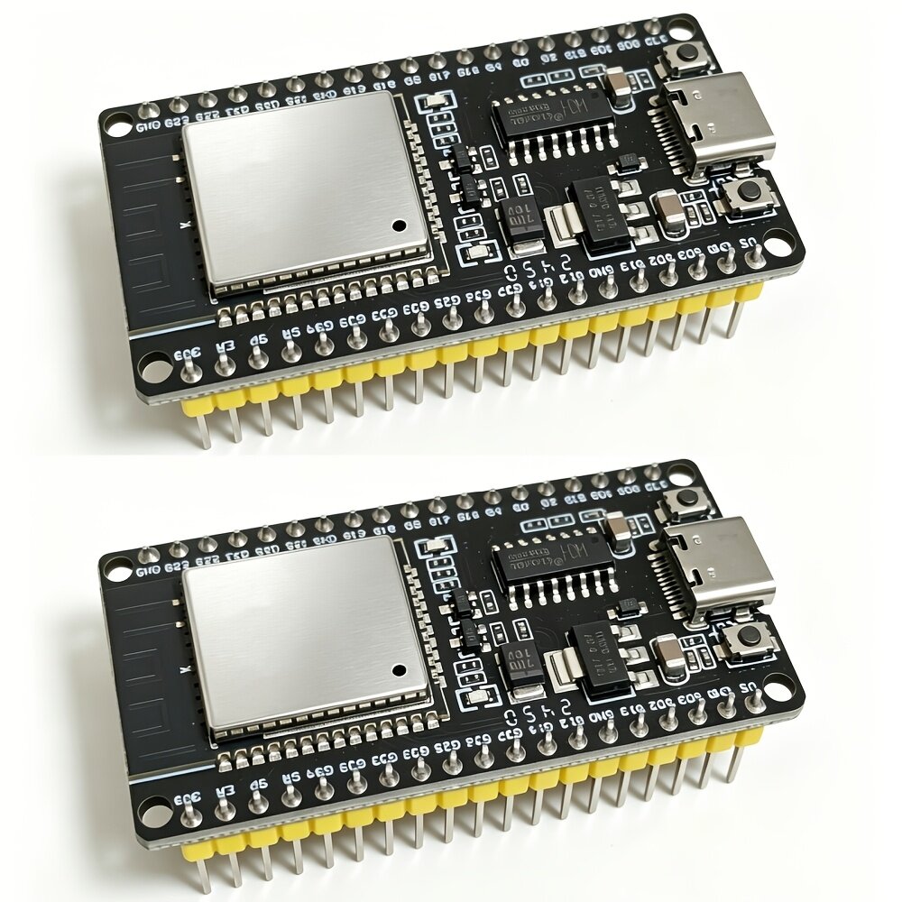Плата разработки ESP32 с модулем WROOM-32 и микросхемой CH340, 38-контактные разъемы, интерфейс Type-C, 2 шт.