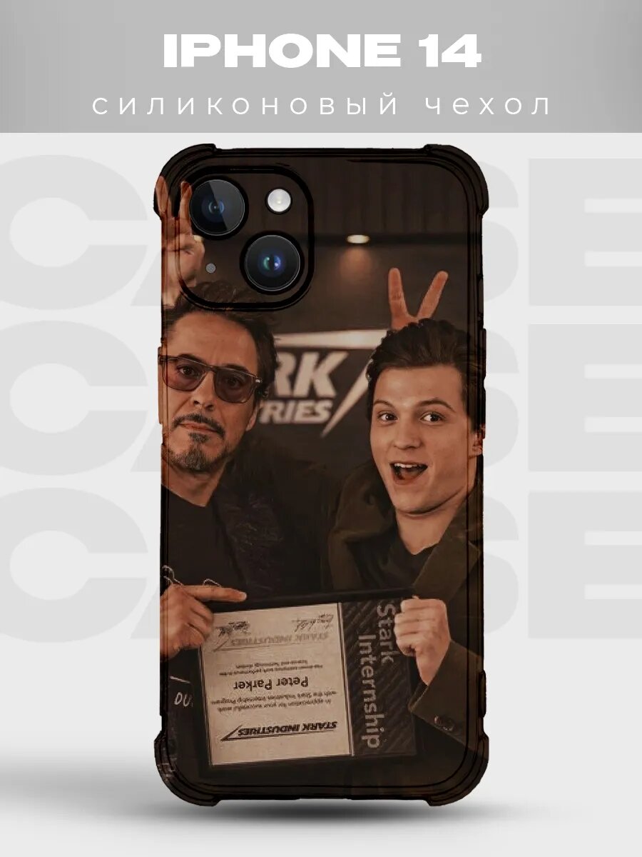 Чехол на iPhone 14 Мстители avengers супергерои дум комикс