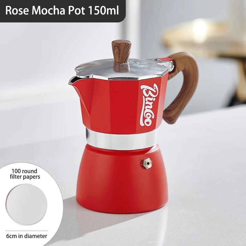 Кофейник Moka Bincoo Red 150ml