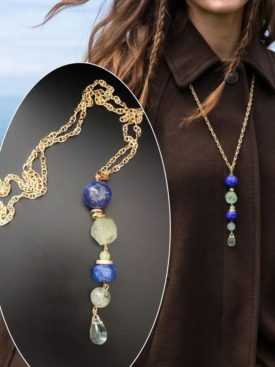 Колье myartofstones, лазурит