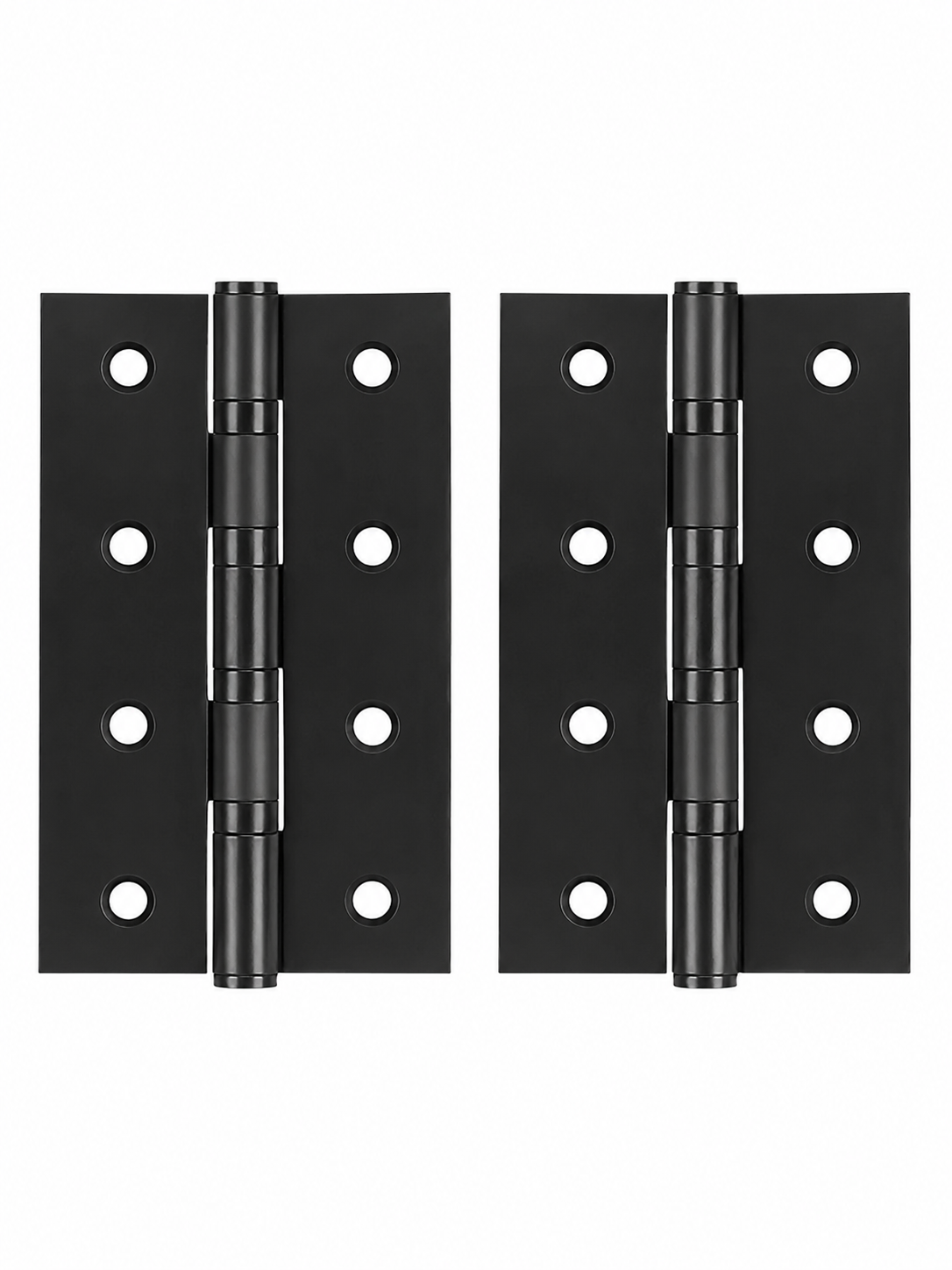 Петля дверная универсальная BUSSARE B020-C 100X75X2.5-4BB-1BL, цвет: чёрный (комплект 2 штуки)