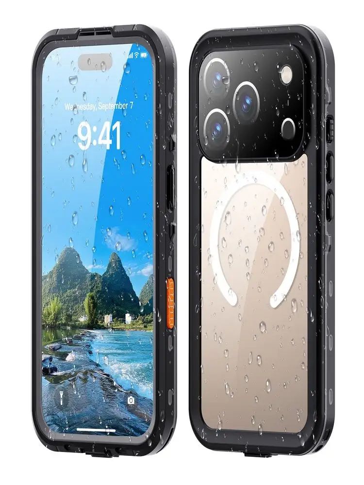 Чехол для apple iphone17Pro IP68 Водонепроницаемый / сейсмический корпус