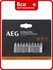 Биты AEG ASDPH22510, PH2, 25 мм, комплект из 10 штук, для шуруповертов, магнитны...