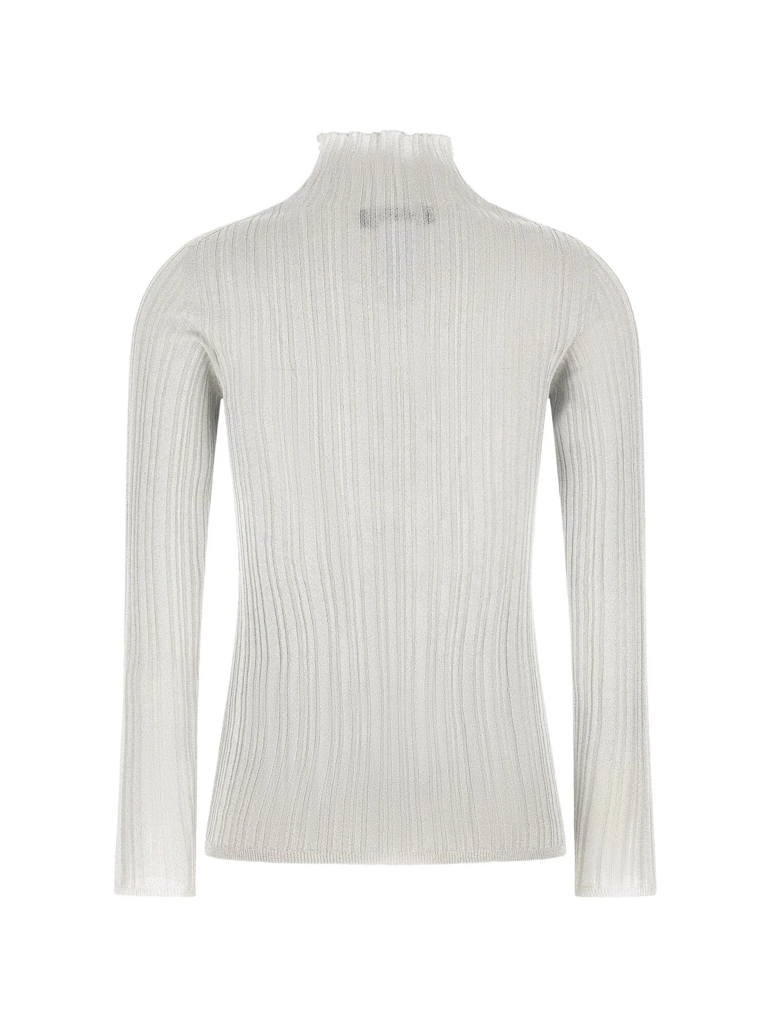 Свитер FABIANA FILIPPI Ribbed mock-neck sweater, размер 42, , бежевый/белый — фото 1