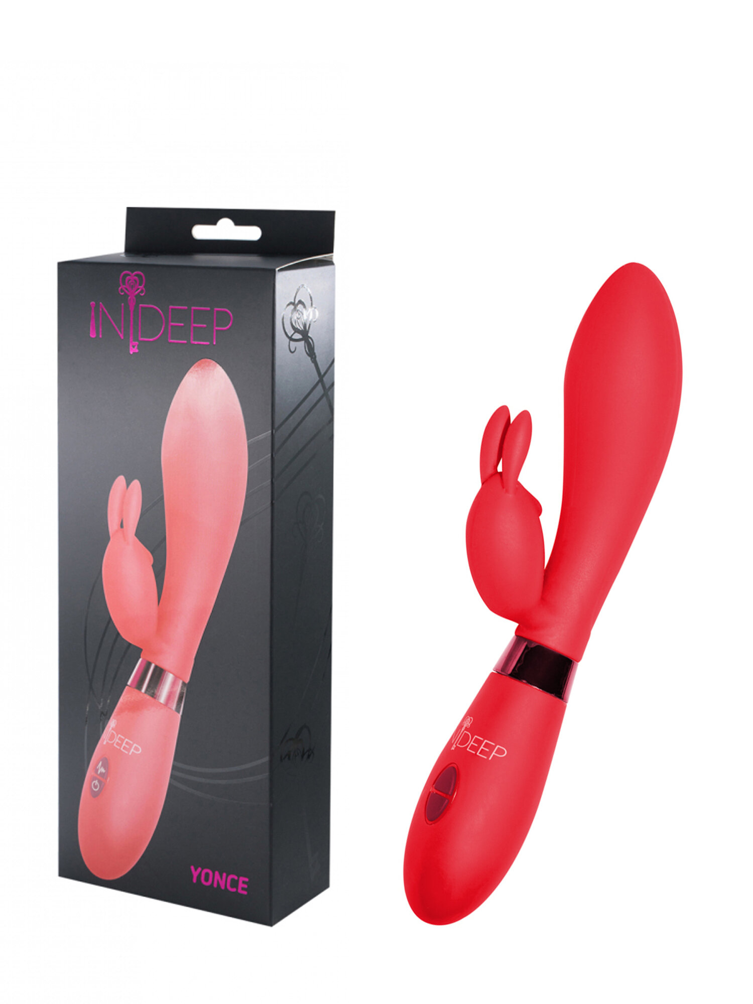 K-7702-01indeep Вибратор Indeep Yonce Red (20.5, Ø 3.3 см) Indeep Lola