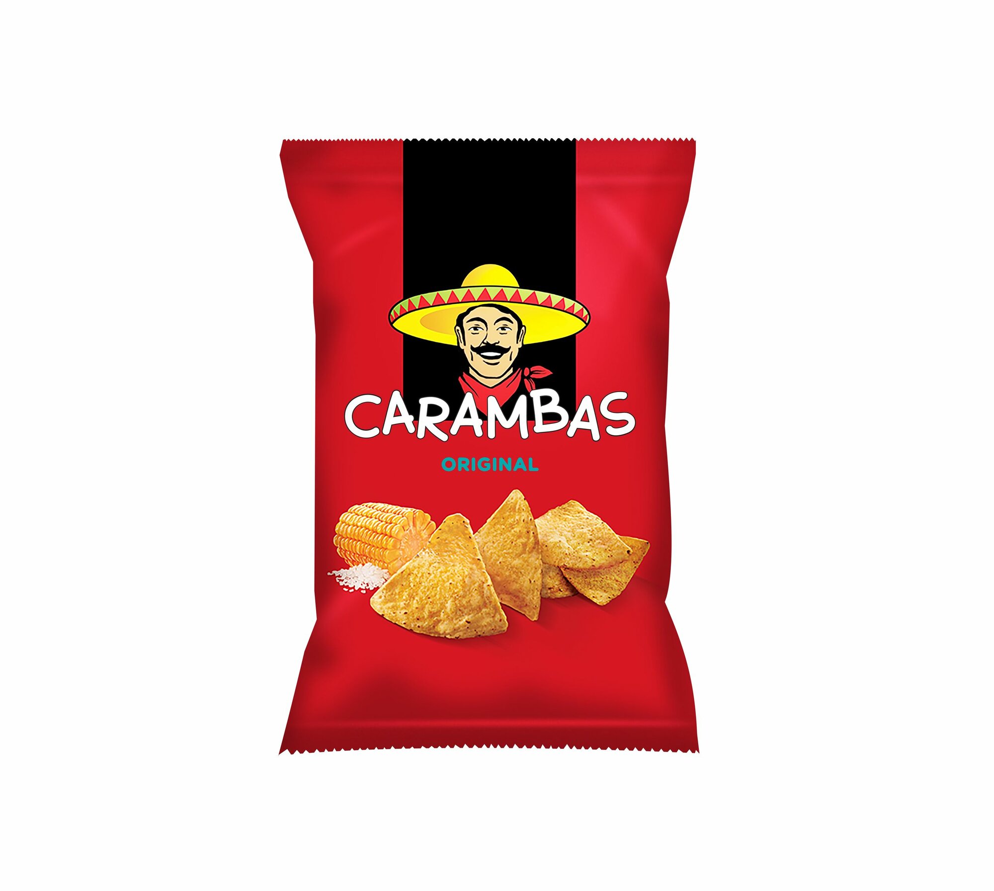 Чипсы кукурузные Carambas Оригинальные, начос, большой набор 18 х 150 г, 2700 г
