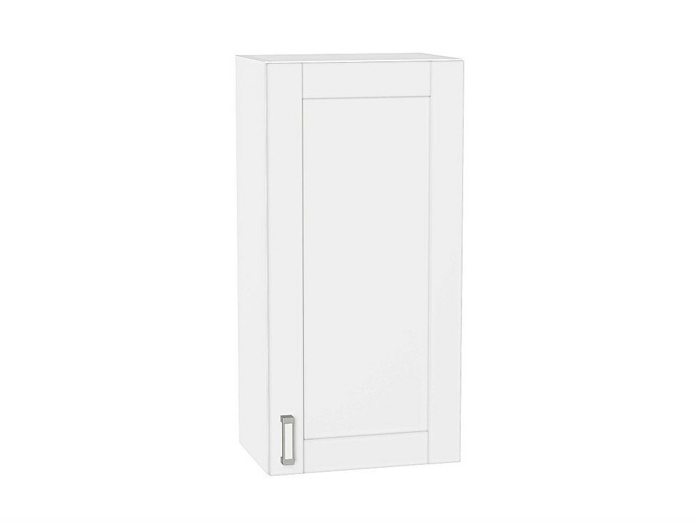 VVT Шкаф верхний с 1-ой дверцей Лофт Белый, White Silk, 920, 450 В*Ш*Г 920*450*320, фасад МДФ White Silk, корпус Белый White Silk