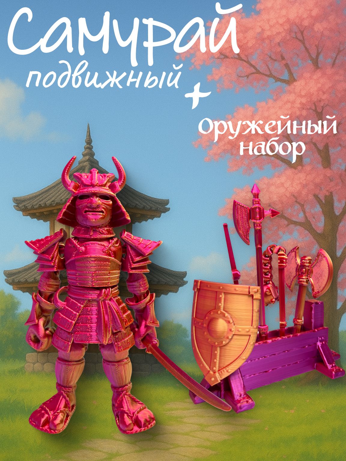 Самурай + оружейный набор