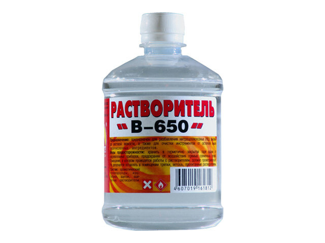 Растворитель 650 вершина 0,5л, арт. В-650 0,5л