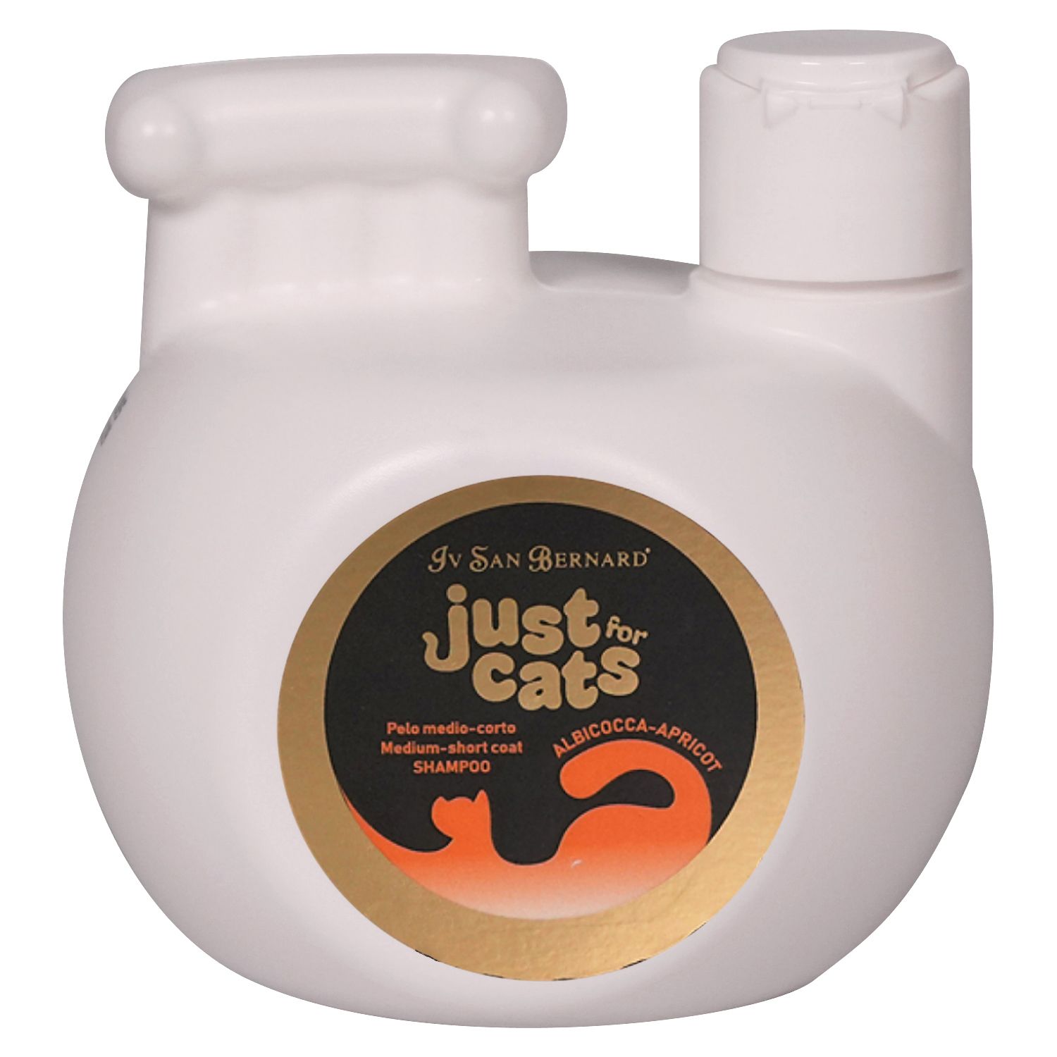 Шампунь для короткой и средней шерсти 300 мл ISB Just for cats Apricot VLT-SHAAL300