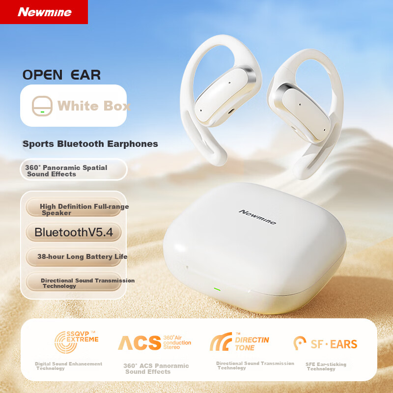 Newmine LY55 костная проводимость беспроводные наушники с заушной держателем открытый стиль спортивные наушники для